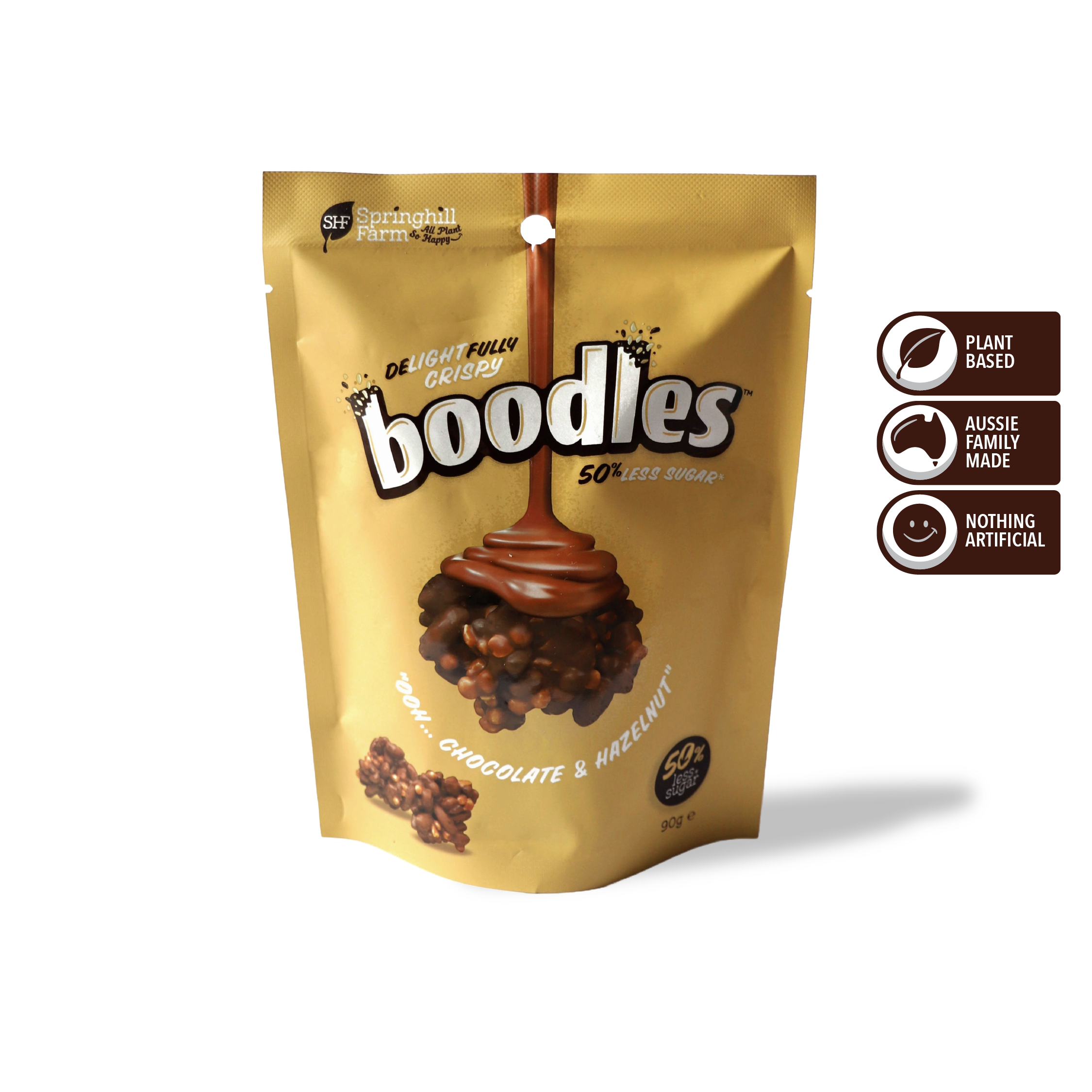 boodles® Chocolate and Hazelnut 90g Carton – Springhill Farm